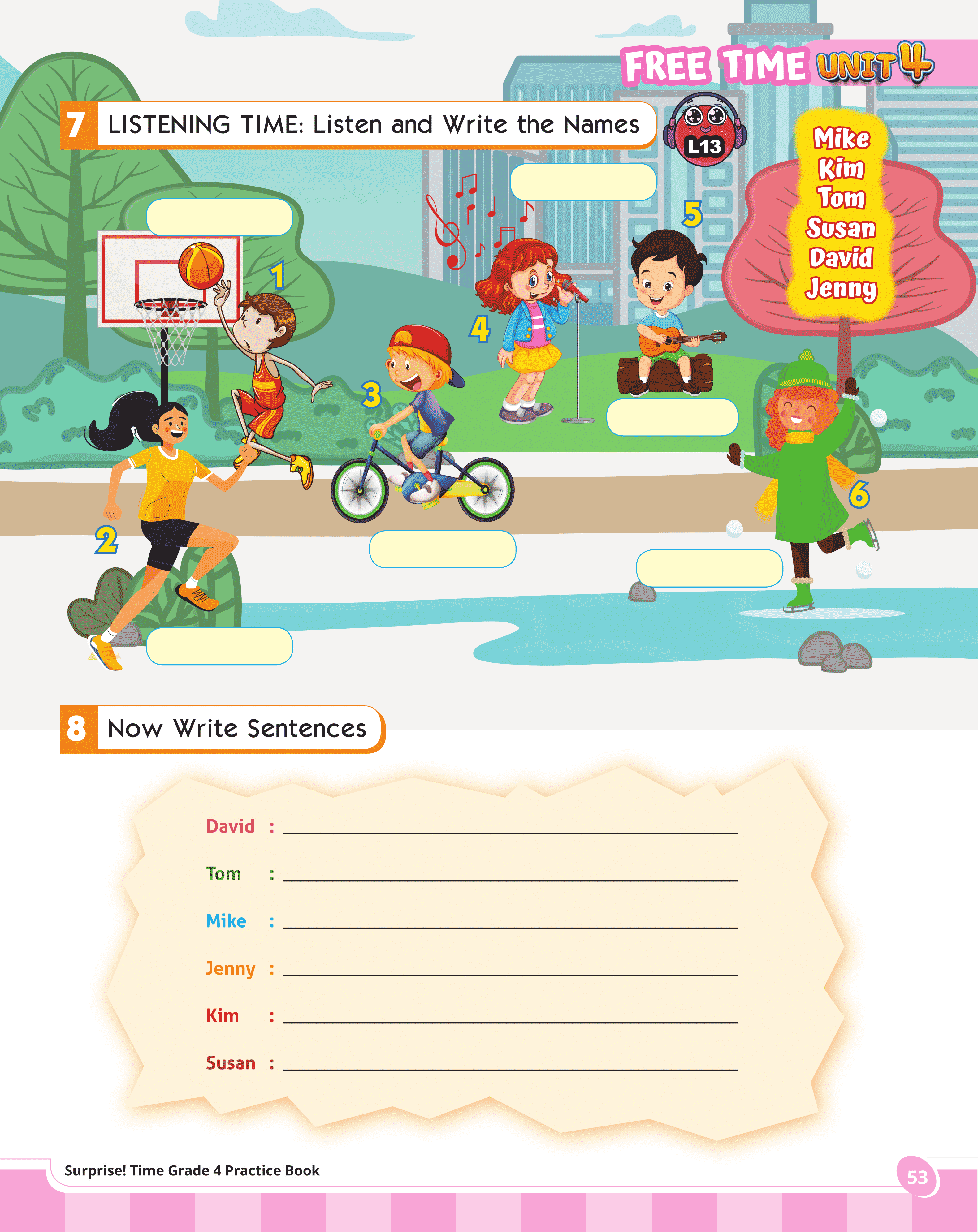4. Grade Surprise Time Practice Book | Compass ELT