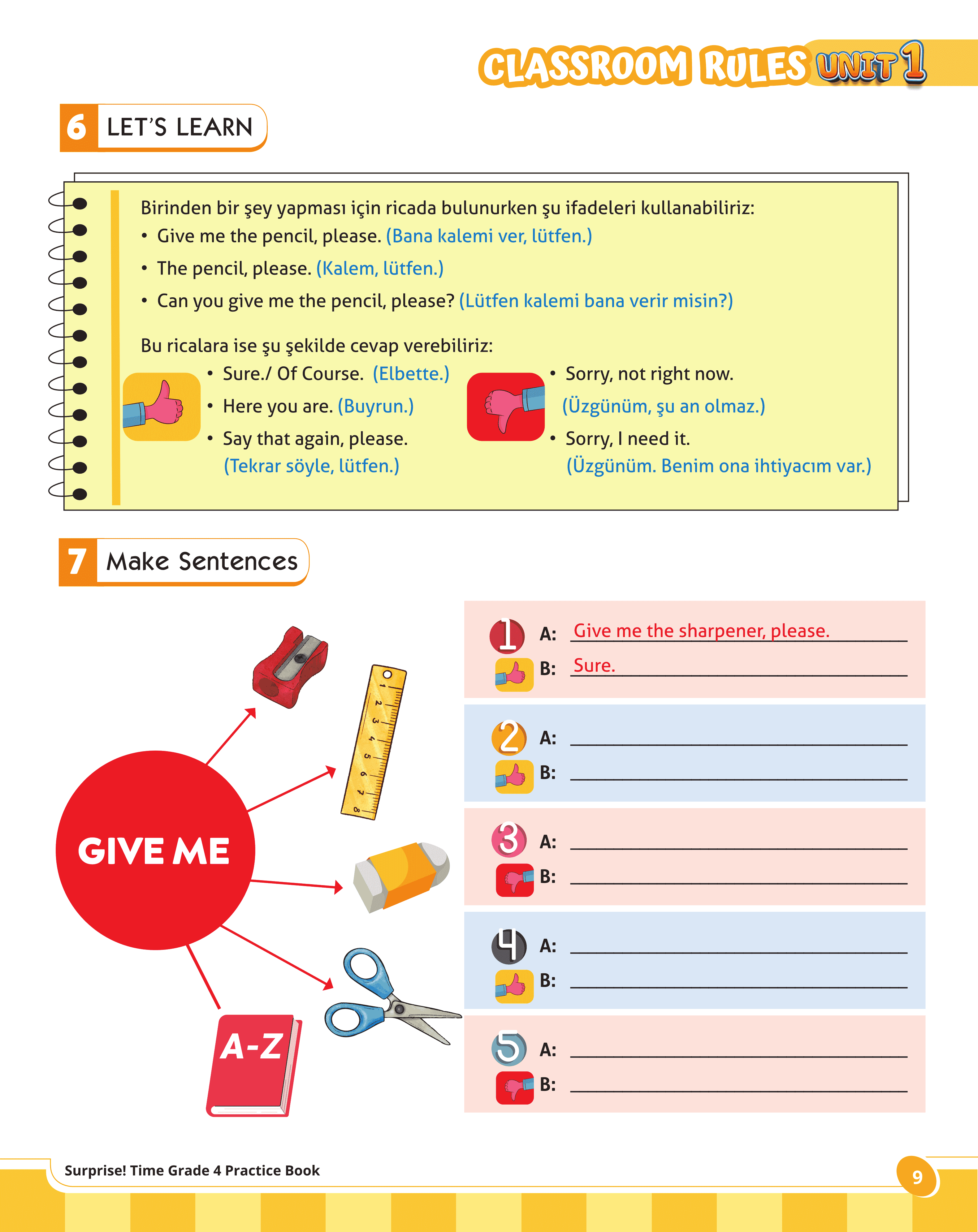 4. Grade Surprise Time Practice Book | Compass ELT
